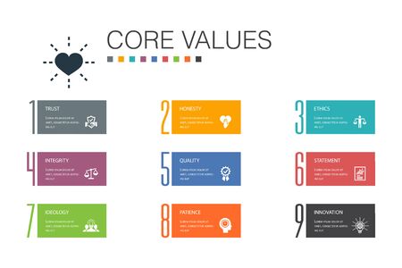 Vector of Core values Infographic 10 - ID:132033250 - Royalty Free ...
