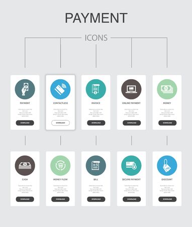 Vector of payment Infographic 10 steps - ID:1-133445724 - Royalty Free ...