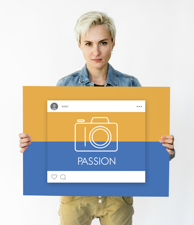 Photo of People holding placard with - ID:1-81971318 - Royalty Free ...