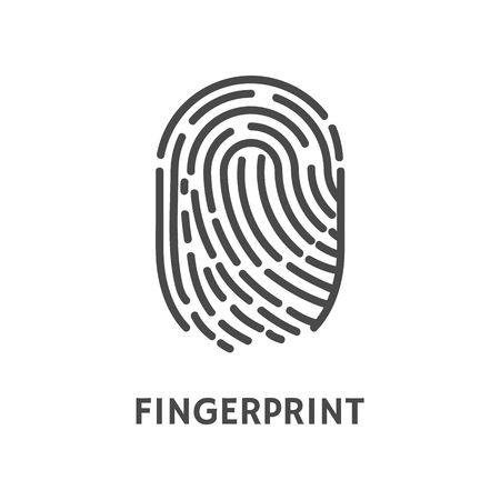 Vector of Fingerprint print of human - ID:1-127385964 - Royalty Free ...