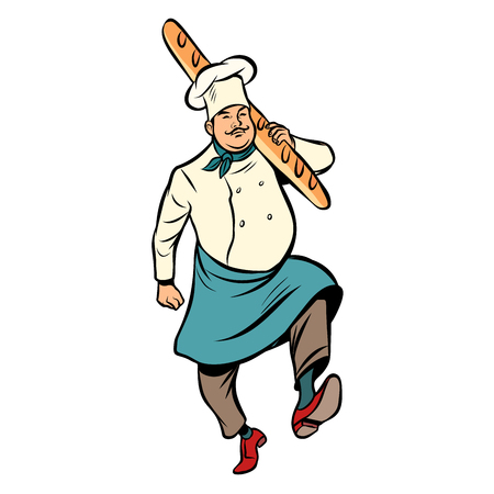 Vector of Baker with a loaf of bread - ID:1-122216211 - Royalty Free ...