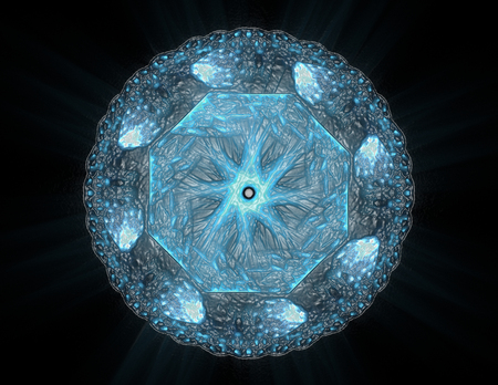 Particles of abstract fractal forms on the subject of nuclear physics ...