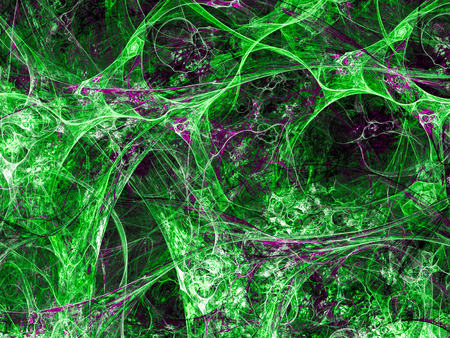 Complicated pattern of clouds and waves with particles. Graphic ...