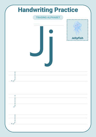Vector of Alphabet tracing practice - ID:1-168193283 - Royalty Free ...