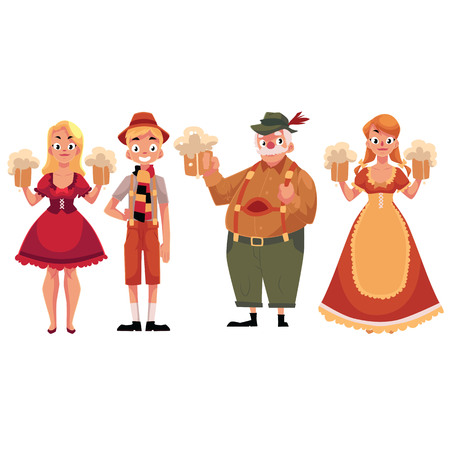 Vector of People in traditional German, - ID:1-70234705 - Royalty Free ...