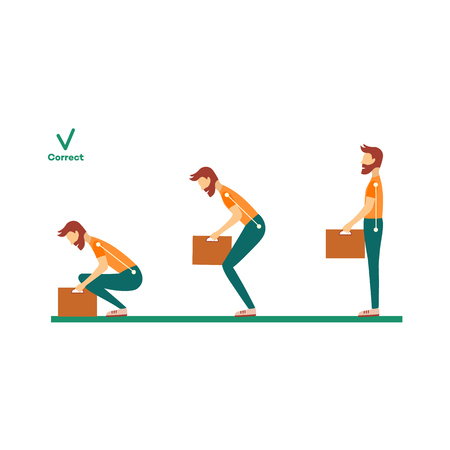 Vector of Correct neck, spine alignment - ID:1-104851426 - Royalty Free ...