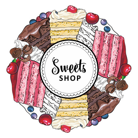 Vector of Vector sweets shop brand logo, - ID:1-113631856 - Royalty ...