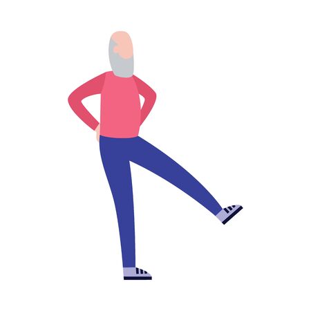 Exercise Walking Cartoon