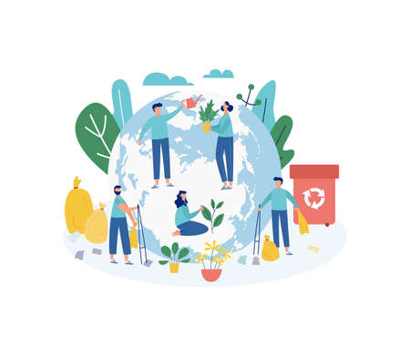 Vector of Ecology poster - cartoon - ID:1-156284255 - Royalty Free ...