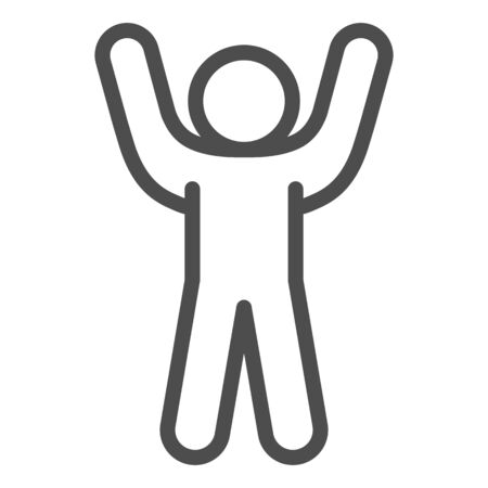 Vector of Stick figure cheering with his - ID:1-144346336 - Royalty ...