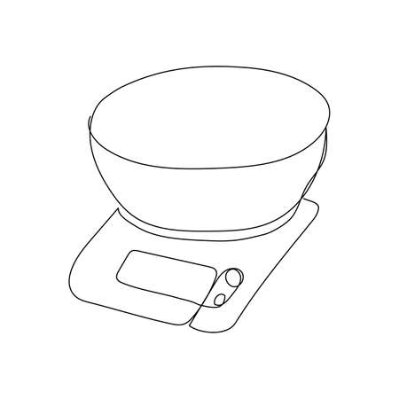 Vector of Digital kitchen scales - ID:1-178261886 - Royalty Free Image ...