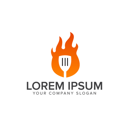 Vector of fire Cook logo. Food and Drink - ID:1-82889743 - Royalty Free ...