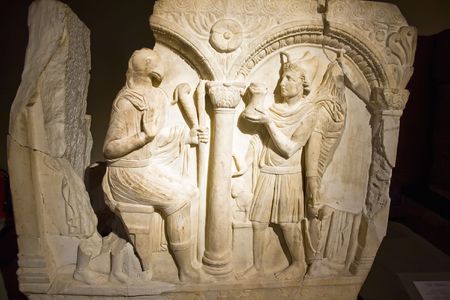 Old bas-relief in the historic museum of Istanbulの写真素材 [40004682236 ...