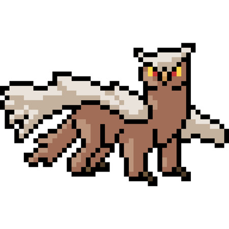 Vector of vector pixel art griffin - ID:1-119091821 - Royalty Free ...