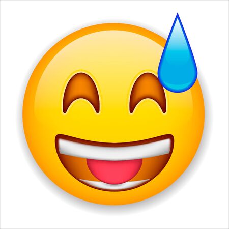 Vecteur de Joyful smiley laughs wide open - ID:136871437 - image libre ...