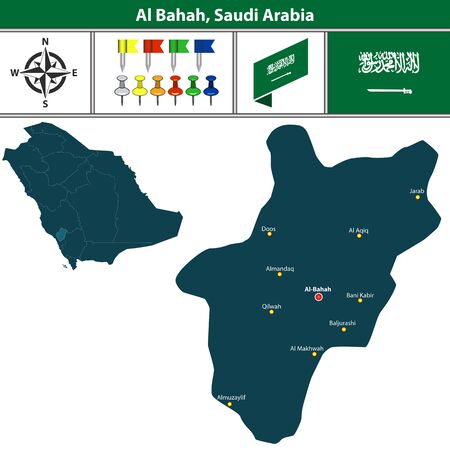 Vector of Vector map of Al Bahah region - ID:1-79516822 - Royalty Free ...