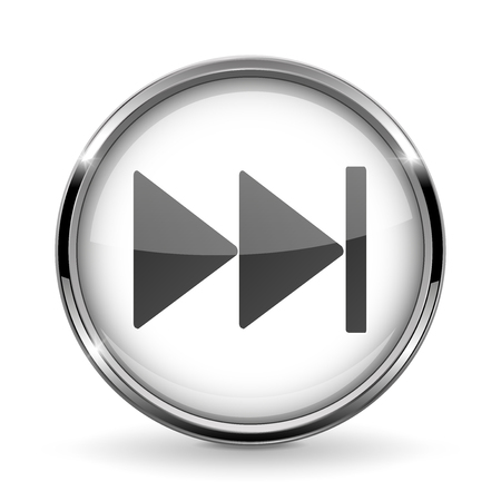 Fast Forward Symbol White