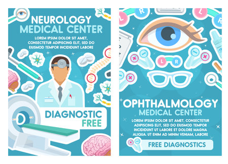 Vector of Medical posters for neurology - ID:1-127240904 - Royalty Free ...