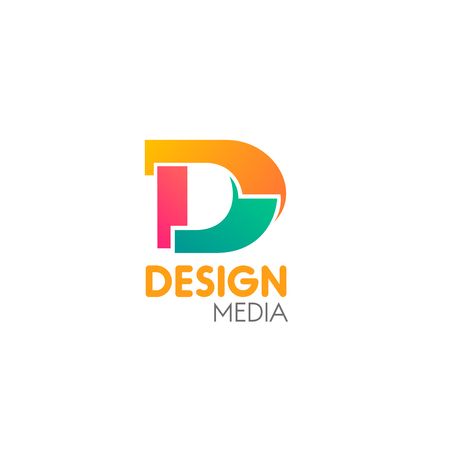 Design media colorful vector icon isolated on a white background ...