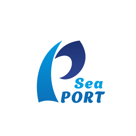 Vector of Seaport icon template of water - ID:114519933 - Royalty Free ...
