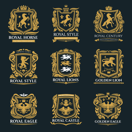 Vector of Heraldic animals, royal - ID:1-135740359 - Royalty Free Image ...