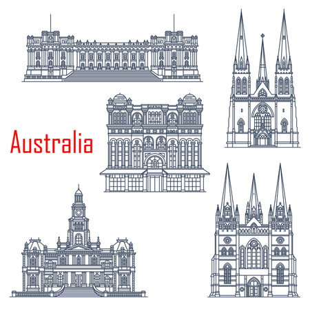 Vector of Australian famous building - ID:1-138599357 - Royalty Free ...