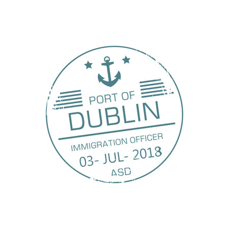 Vector of Port of Dublin immigration - ID:1-144445662 - Royalty Free ...