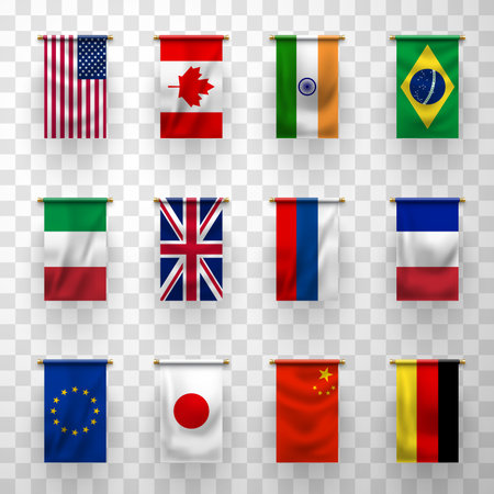 Vector of Flags of countries, 3d vector - ID:1-150946131 - Royalty Free ...