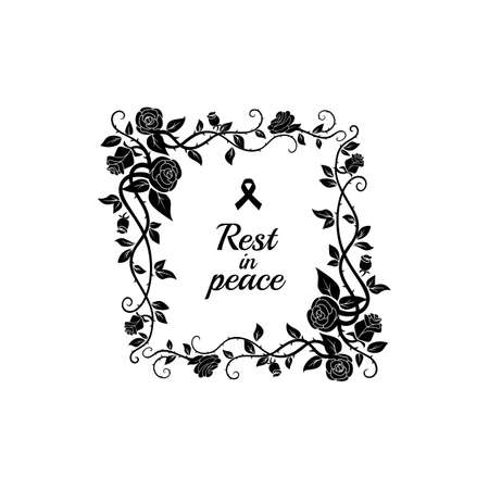 Vector of Rest in peace lettering, black - ID:1-166445051 - Royalty ...