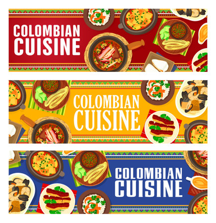 Vector of Colombian cuisine vector fried - ID:1-167281750 - Royalty ...