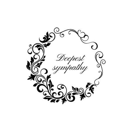 Vector of Funeral obituary card with - ID:1-171536155 - Royalty Free ...