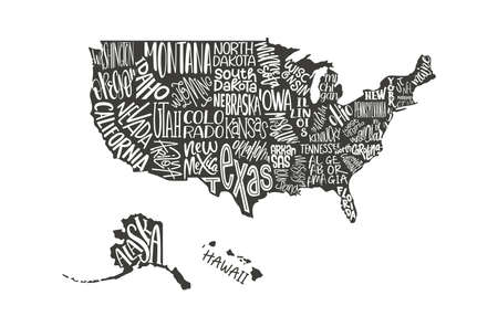 Vector of USA MAP. United States of - ID:1-187553154 - Royalty Free ...