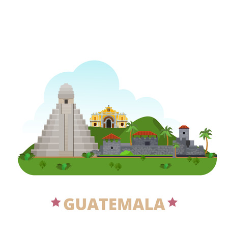 Vector of Guatemala country flat cartoon - ID:58892443 - Royalty Free ...