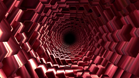 finside 3d colorful polygonal scales tunnel background illustration new ...