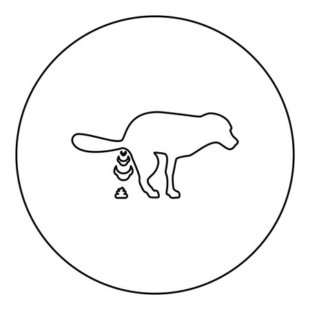 Vector of Dog defecation poke pooping - ID:1-202837246 - Royalty Free ...