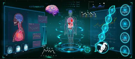 Vector of Medical Infographic HUD. - ID:1-131965291 - Royalty Free ...