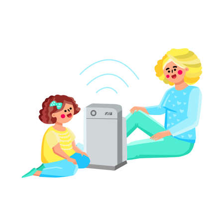 Vector of Air Purifier Cleaning And - ID:1-167124012 - Royalty Free ...