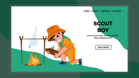 Vector of Scout Boy Child Starting - ID:1-188679115 - Royalty Free ...