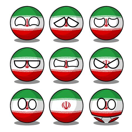 Vector of iran countryball - ID:1-143036969 - Royalty Free Image - Stocklib