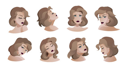 Vector of Collection of beautiful young - ID:1-99949368 - Royalty Free ...