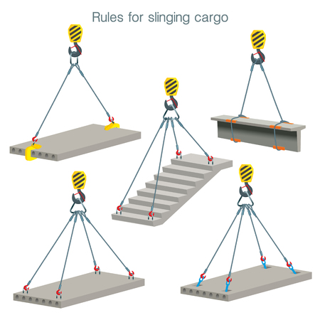 Vector of Rules for slinging cargo. - ID:1-95816164 - Royalty Free ...