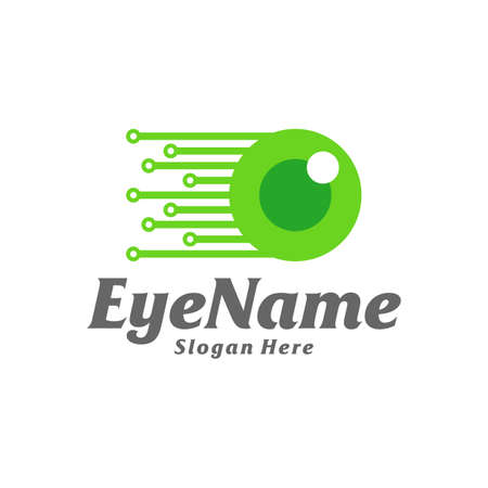 Tech Eye Logo Design Template. Eye Tech logo concept vector. Creative ...