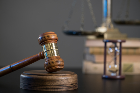 Symbols for balance and power in law and court - Stock Image - Everypixel