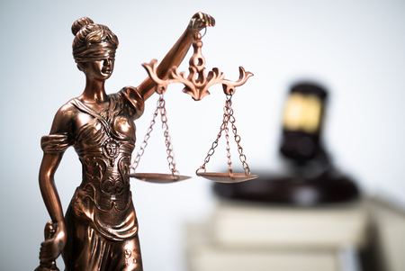 Symbols for balance and power in law and court - Stock Image - Everypixel