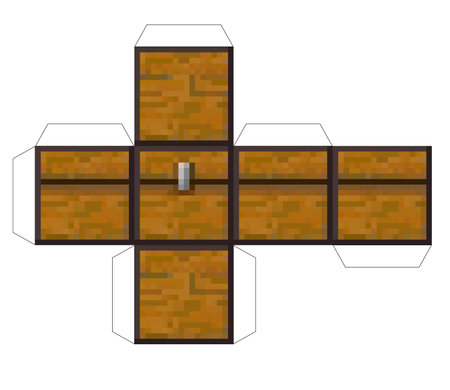 Vecteur de Papercraft Mini Dirt Block - ID:165517739 - image libre de ...