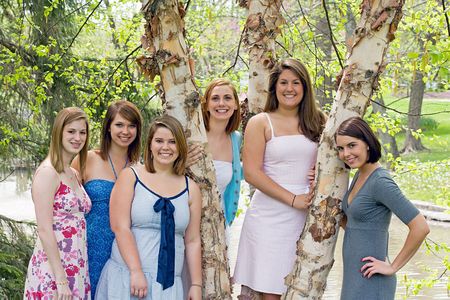 Group of college Girls in the Park - Stock Image - Everypixel
