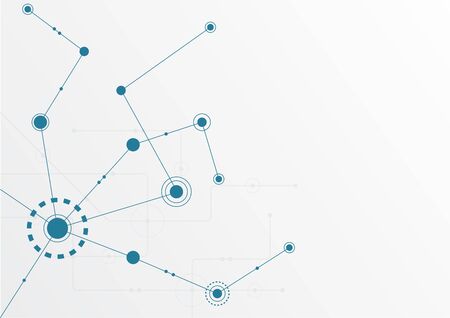 Abstract geometric connect lines and dots.Simple technology graphic ...