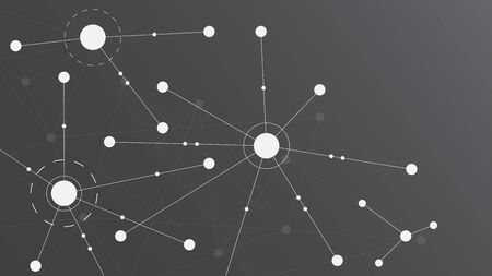 Abstract geometric connect lines and dots.Simple technology graphic ...