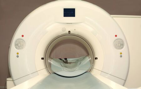 CT scanner in a hospital. Warm toning - Stock Image - Everypixel