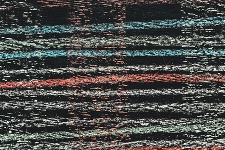 Colorful chalk striped pattern on school blackboard, close up of ...